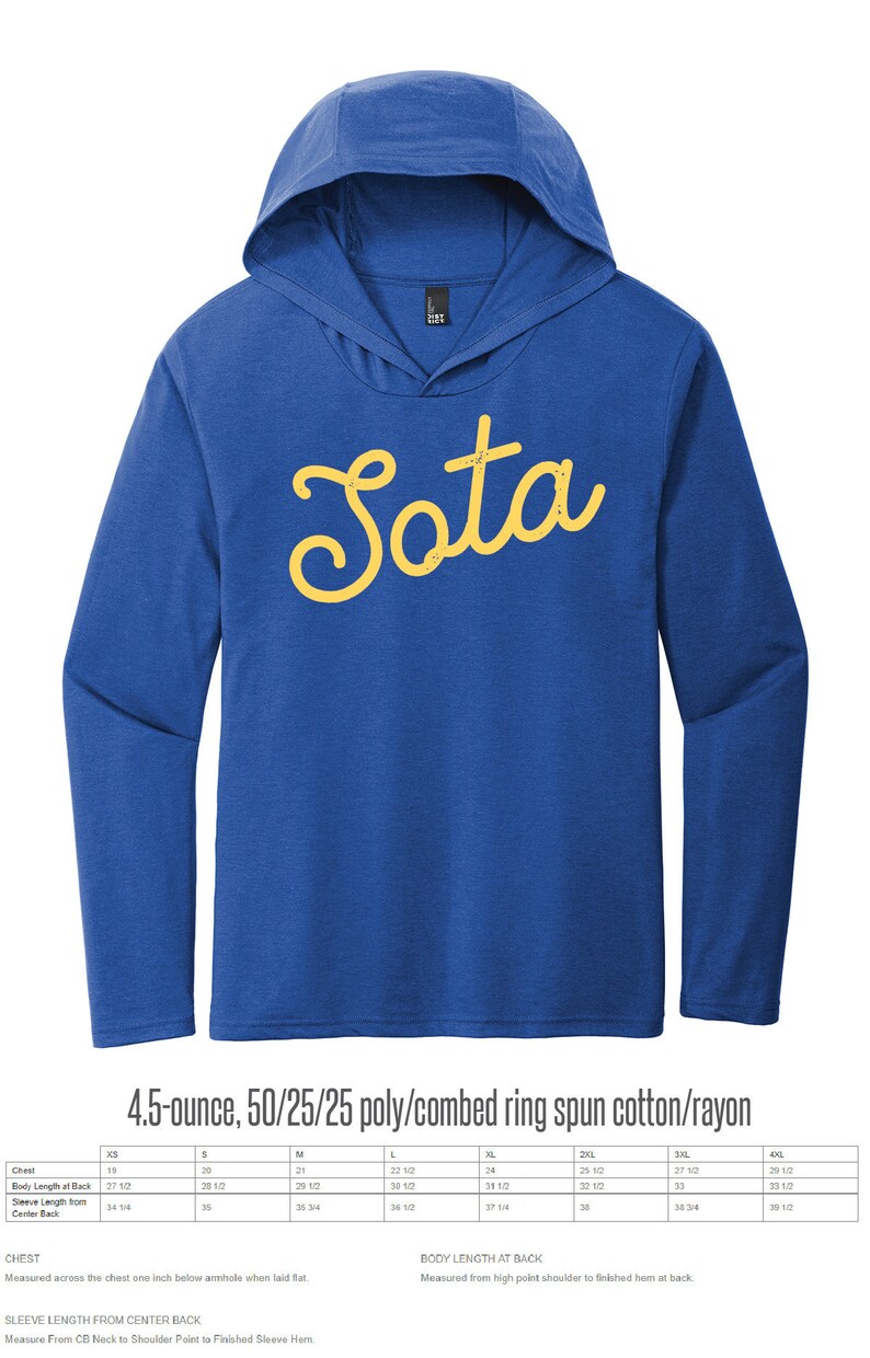 Sota Hooded Shirts Men's Ladies and Youth Minnesota Shirts, MN Shirts ...