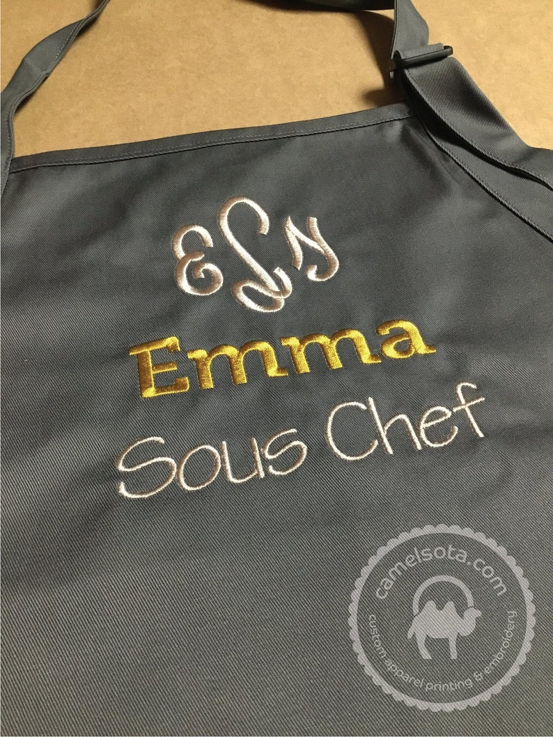 Custom Apron Custom Embroidered Apron Custom Monogrammed - Etsy