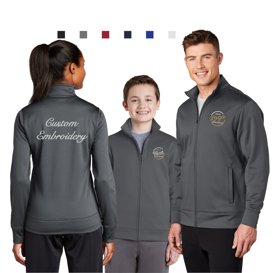 Custom Embroidered Sport-tek Sport-wick Full-zip Track Jacket ...