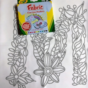 Color Your Own Personalized Pillowcase Zentangle Doodle Coloring Kids ...