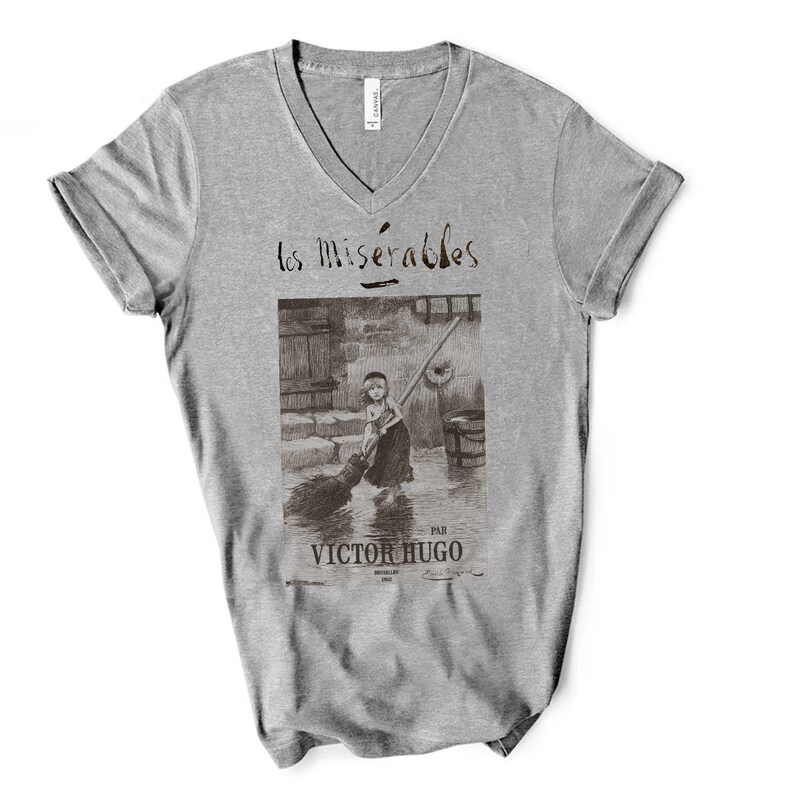 Les Miserables Shirt Victor Hugo Tee Literary T-shirt - Etsy