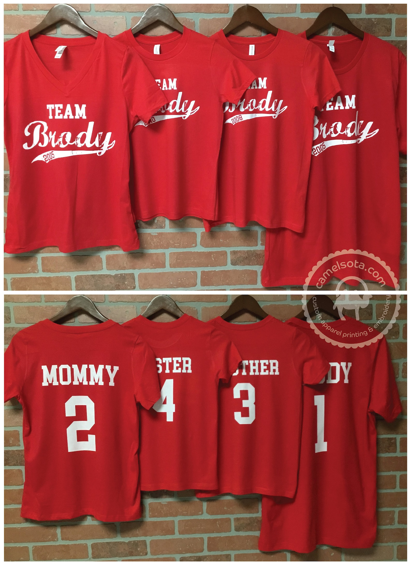 Family Jersey Style Shirts Family Team Shirts. Family Reunion - Etsy