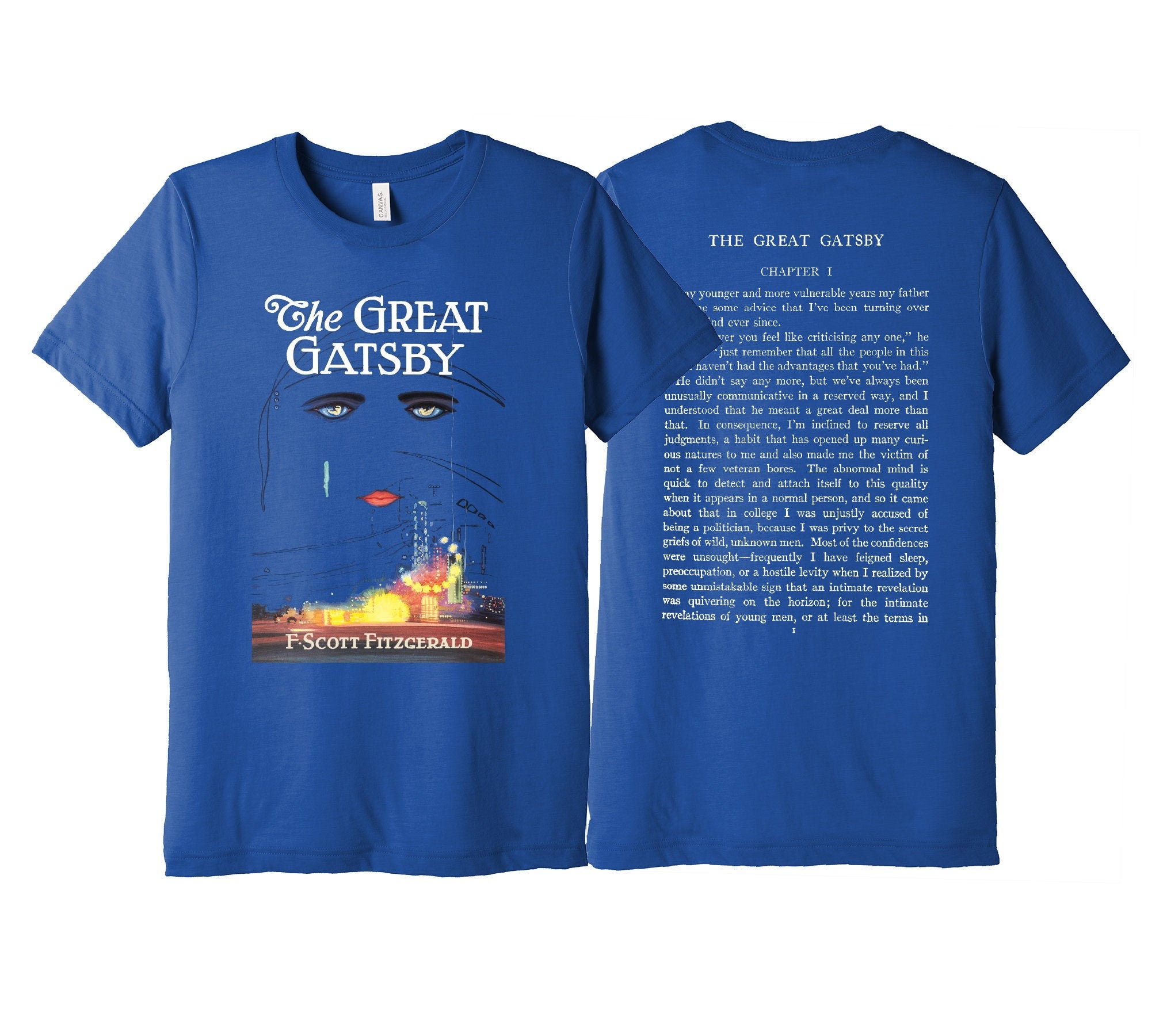 Great Gatsby Shirt, Great Gatsby Gift, F Scott Fitzgerald Gift, Book T ...