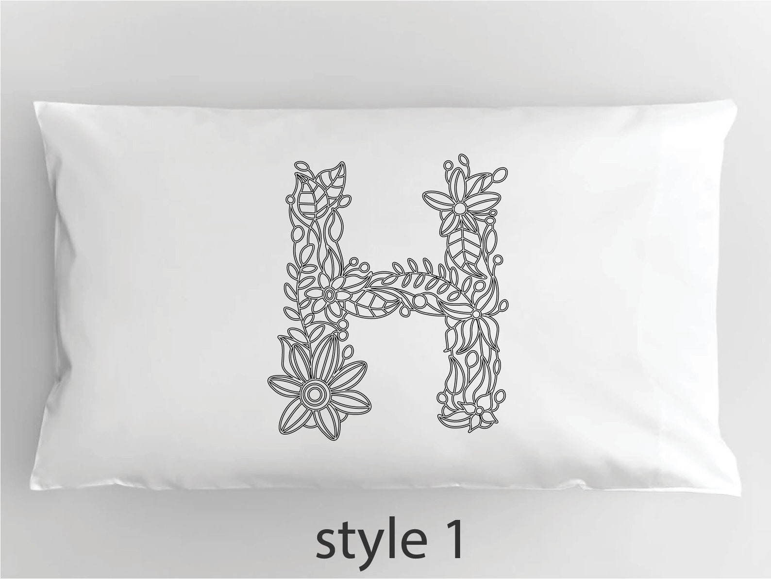 Color Your Own Personalized Pillowcase Zentangle Doodle Coloring Kids ...