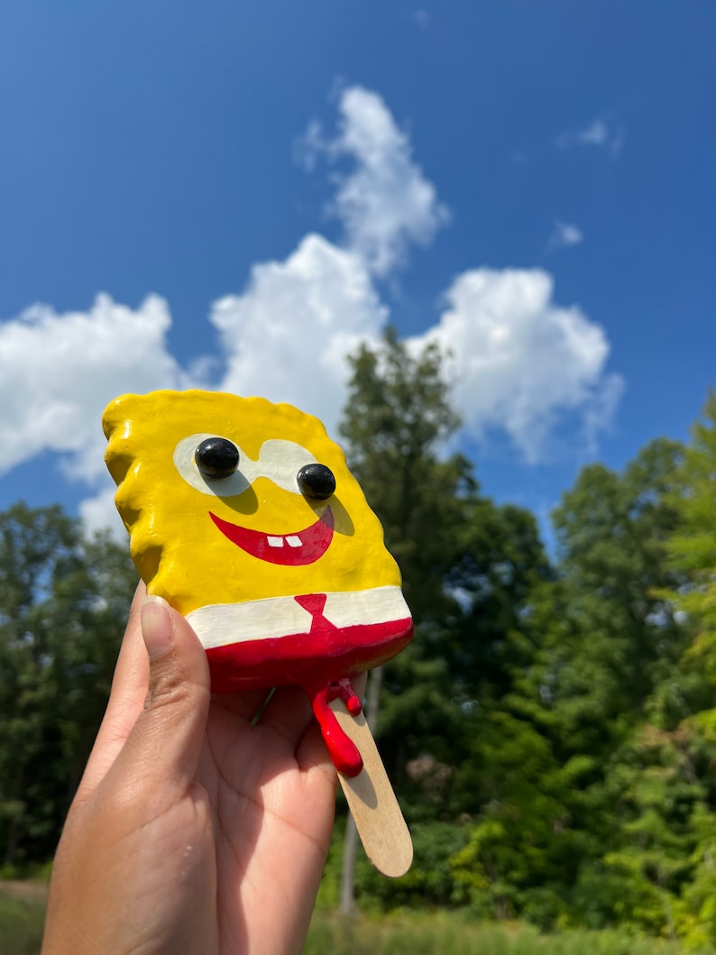 Melting Spongebob Popsicle - Etsy