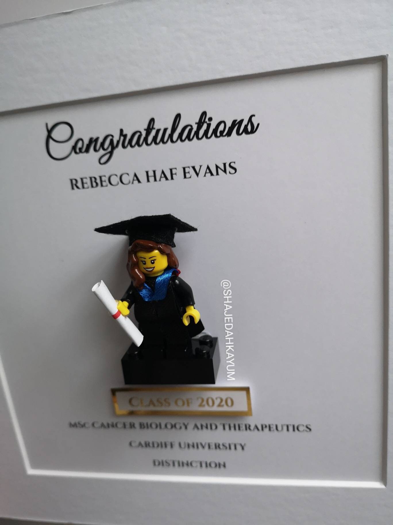 Graduation Gift Lego Personalised Frame Gift Bespoke - Etsy UK