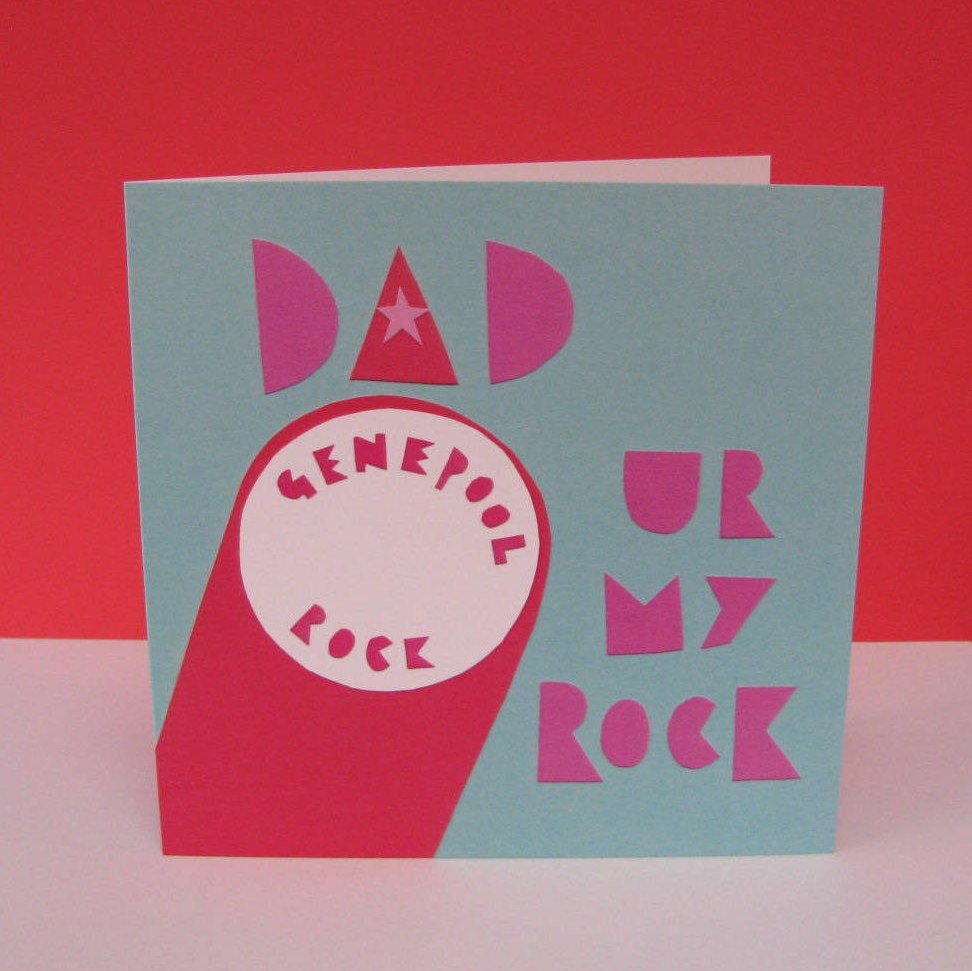 Dad UR My Rock Card - Etsy