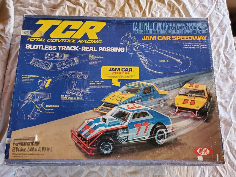 Price Reduced 1977 Ideal Toy Company TCR Total Control Racing Set ...