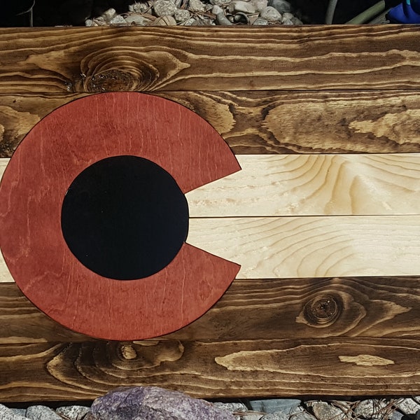 Wood Colorado Flag - Etsy