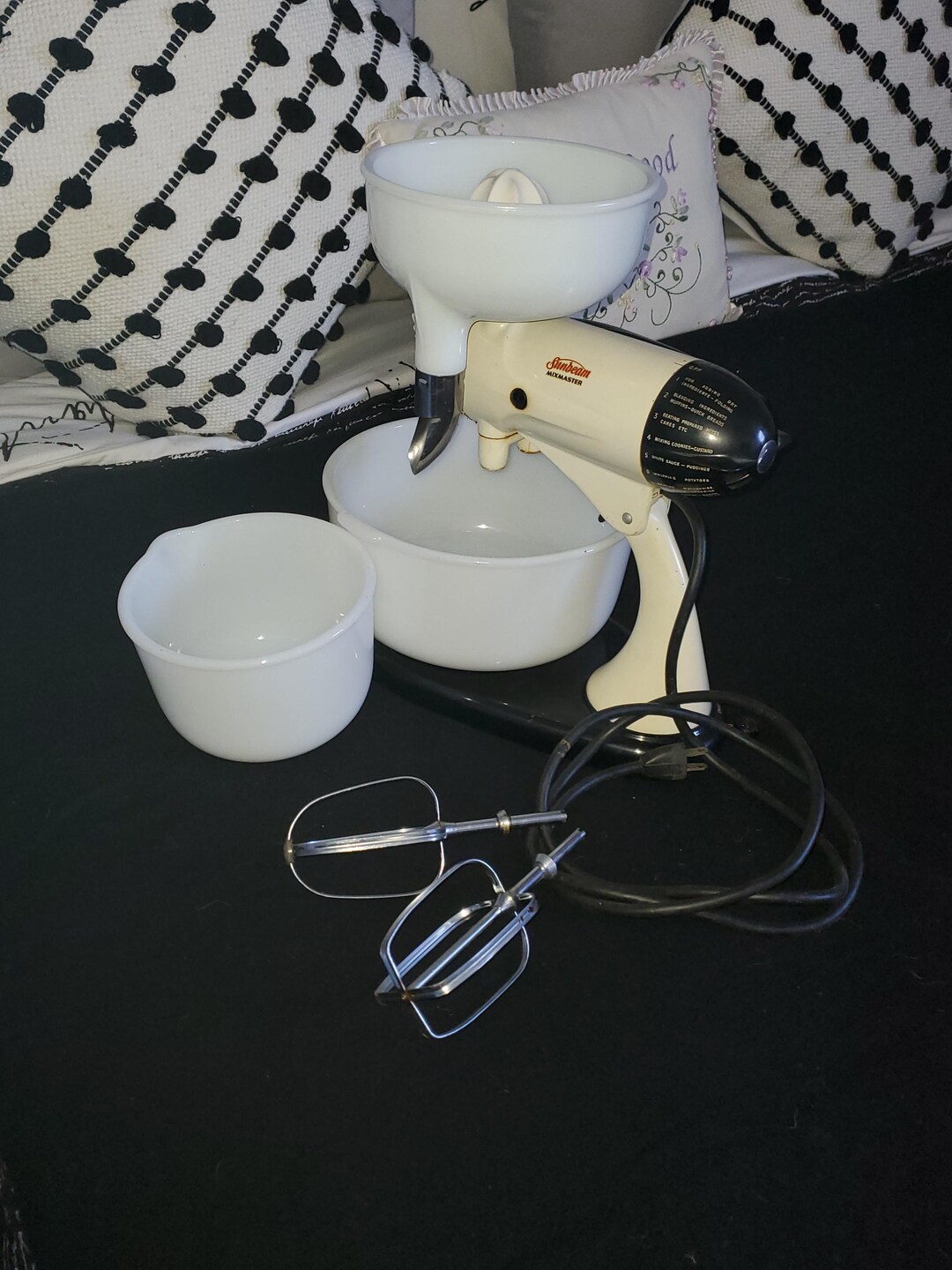 Very Cool 1950s Stand Mixer, Sunbeam Model 9, 10 Speed With Attachments ...