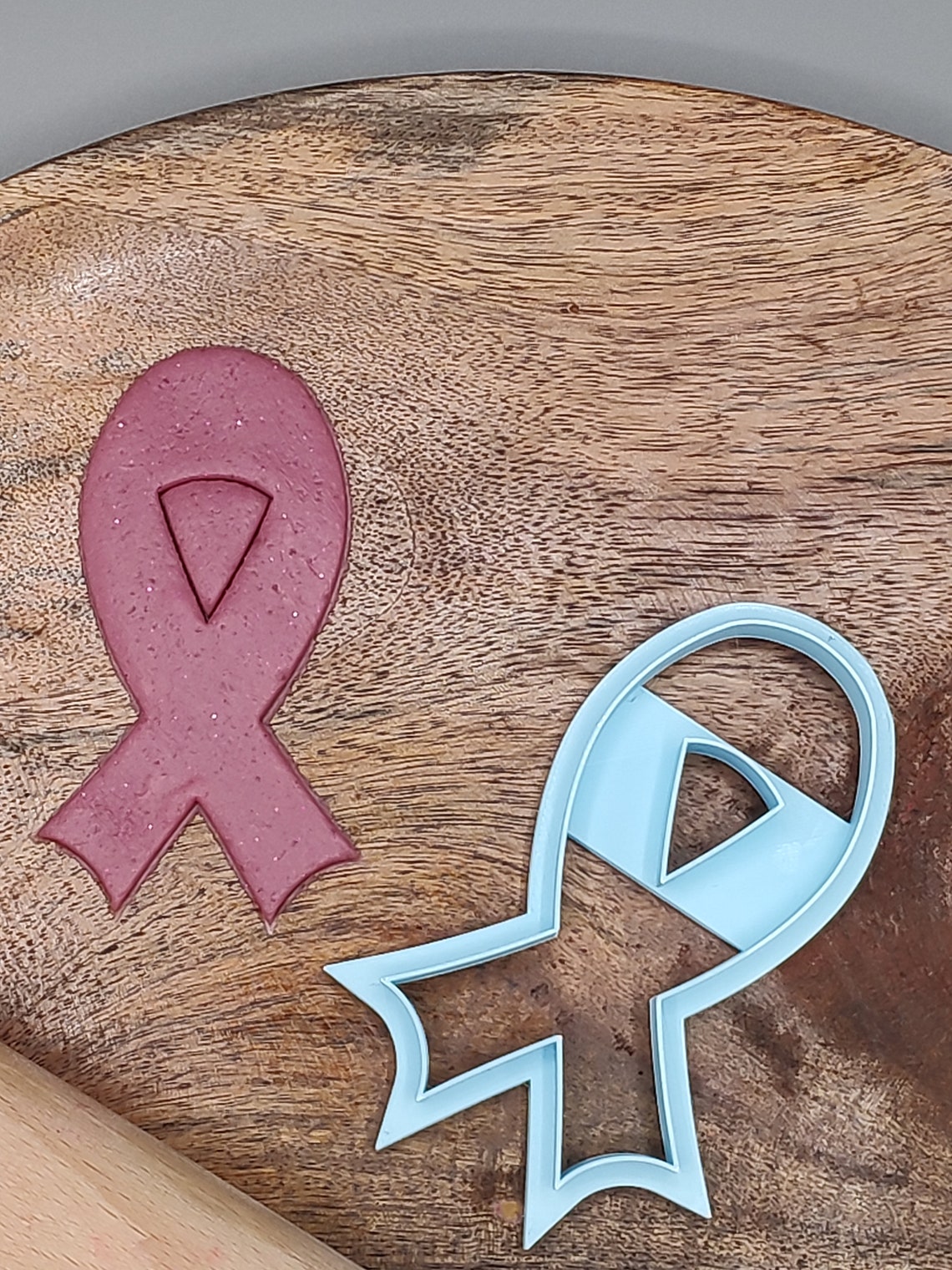 Pink October Ribbon Cookie Cutter - Awareness Ribbon, Breast Cancer ...