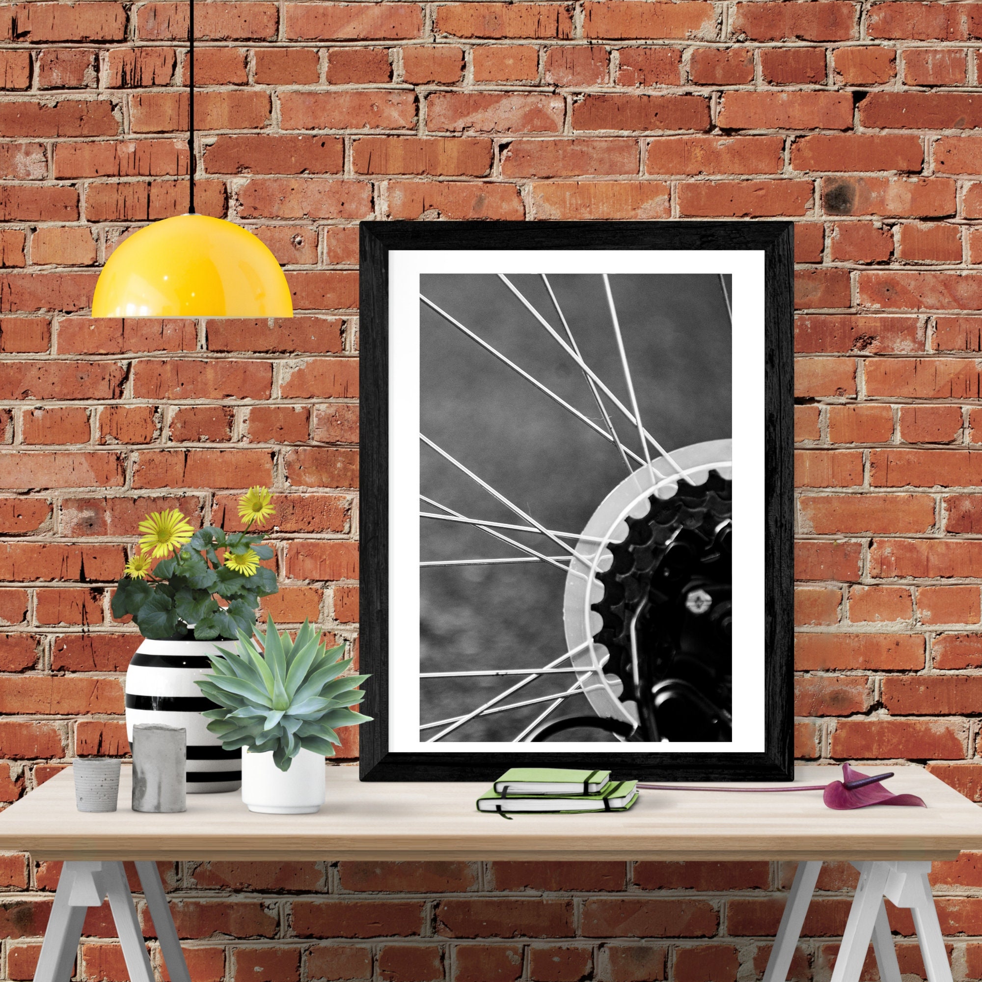 Bicycle Poster, Bike Art, Mechanical Art, Industrial Photo Print ...
