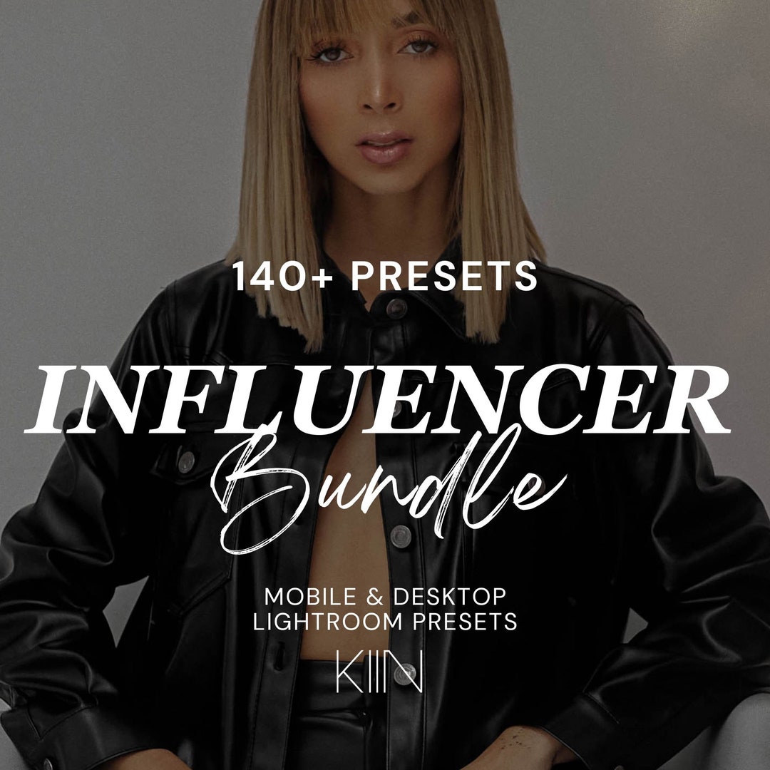 140+ INFLUENCER Bundle Presets - Mobile and Desktop - Lightroom Preset ...