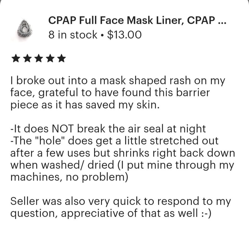 Resmed Airfit F20 Handmade CPAP Mask Liner, Full Face Cover S/M/L - Etsy