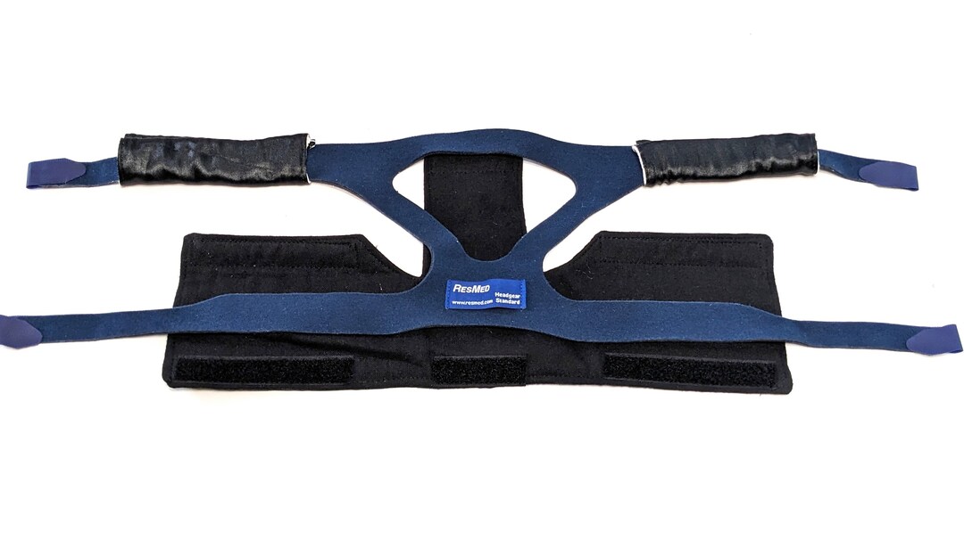 Satin or Flannel Cpap/bipap Neck Head Gear Strap Cover Set, Universal ...