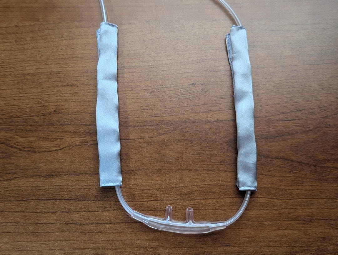 Silk Oxygen Cannula Cover, Ear and Face Protector for Oxygen Tubing ...