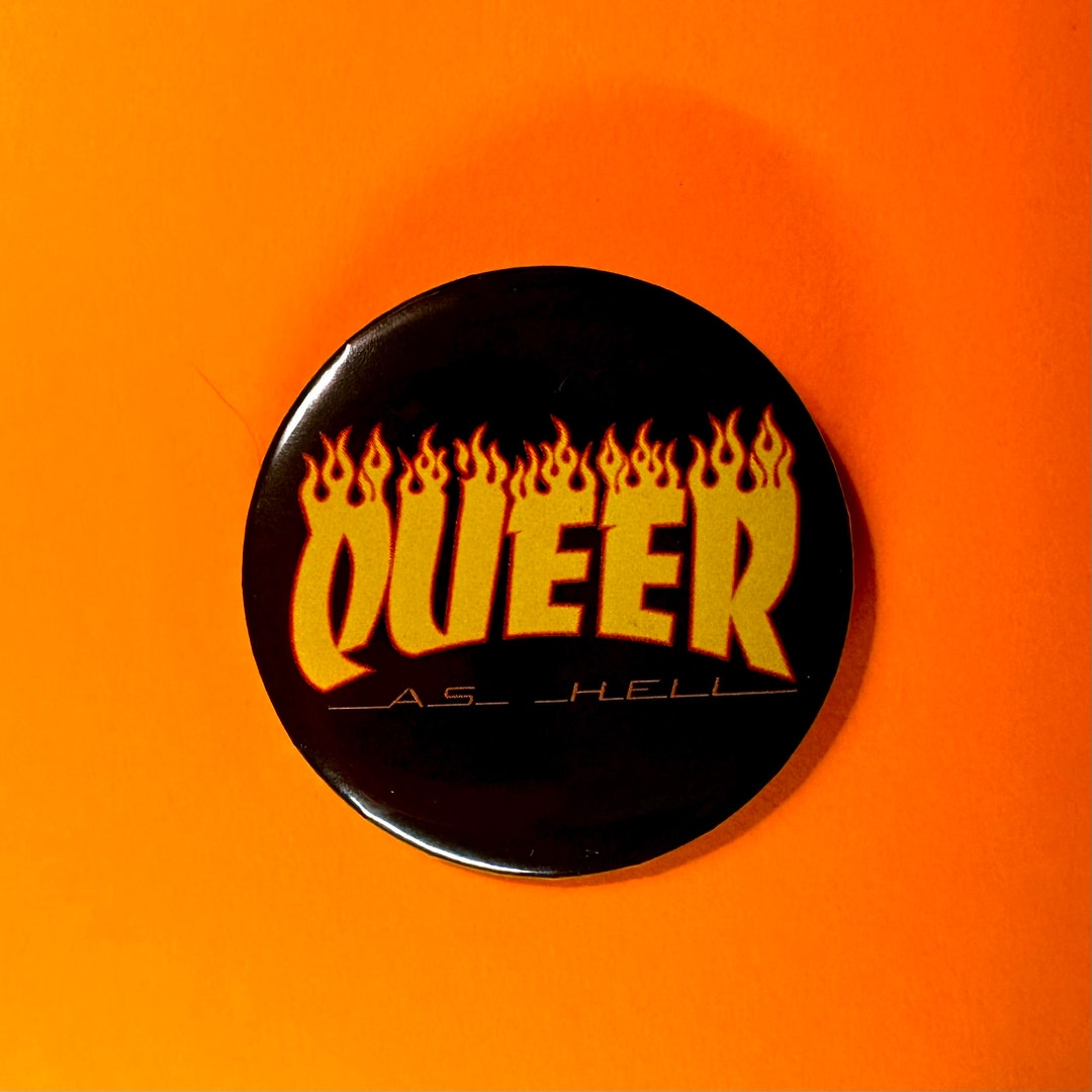 Queer as Hell / Queer Art / Accessory / ACAB / Community / LGBTQ - Etsy