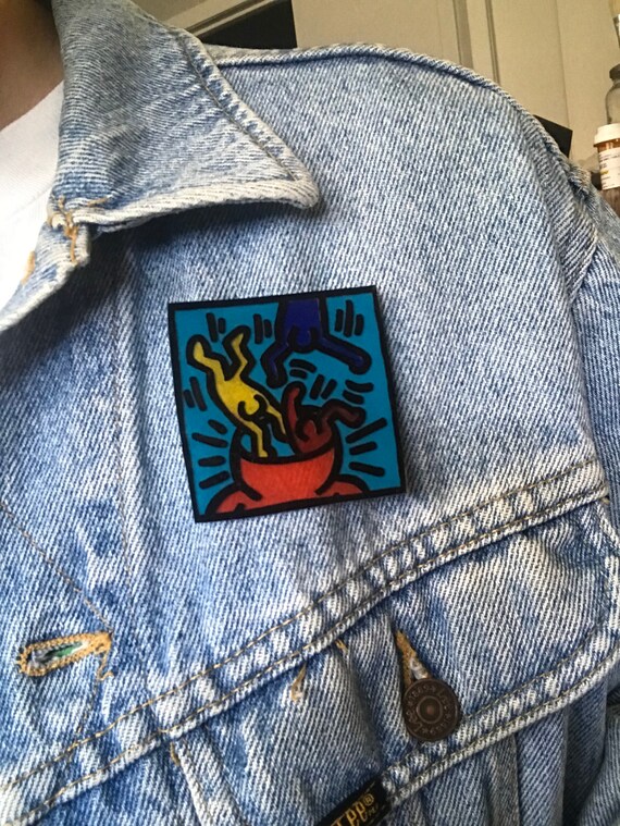 Keith Haring Art Pin | Etsy