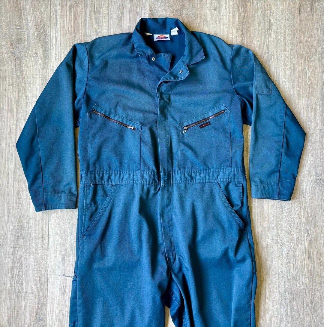 Vintage 70s/80s Dickies Blue Mechanic Coveralls Size (large / 46) - Etsy