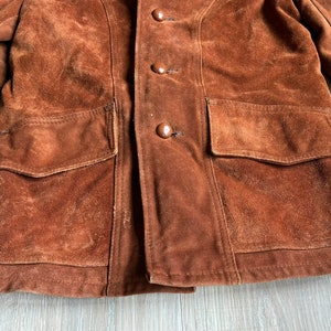 Vintage 70s Suede Western Overcoat / Jacket W/faux Fur Liner sm/med 40R ...