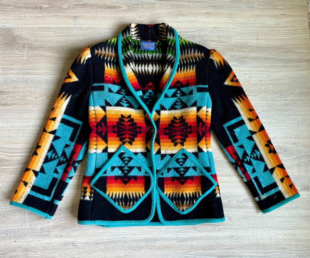 Vintage 50s/60s Pendleton Custom Beaver State Blanket Blazer (women’s ...