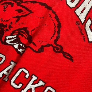 S/M Vintage 80s University of Arkansas Razorback Sweatshirt - Etsy