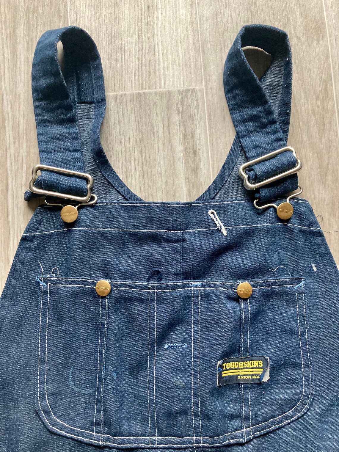 Vintage 70s Toughskins Denim Overalls Size Medium | Etsy