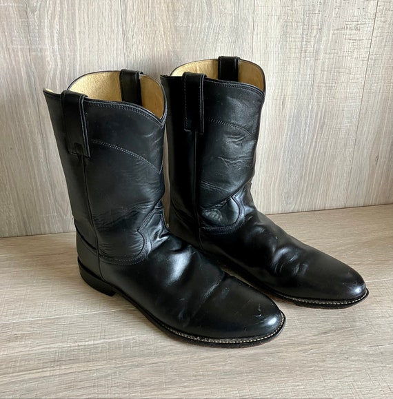 vintage justin 90s black - Gem