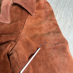 Vintage 70s Suede Western Overcoat / Jacket W/faux Fur Liner sm/med 40R ...