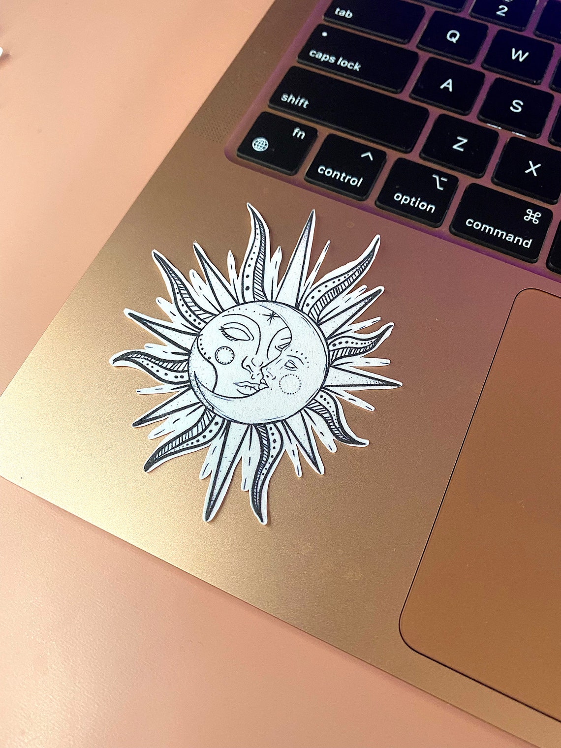 Moon & Sun Sticker - Etsy