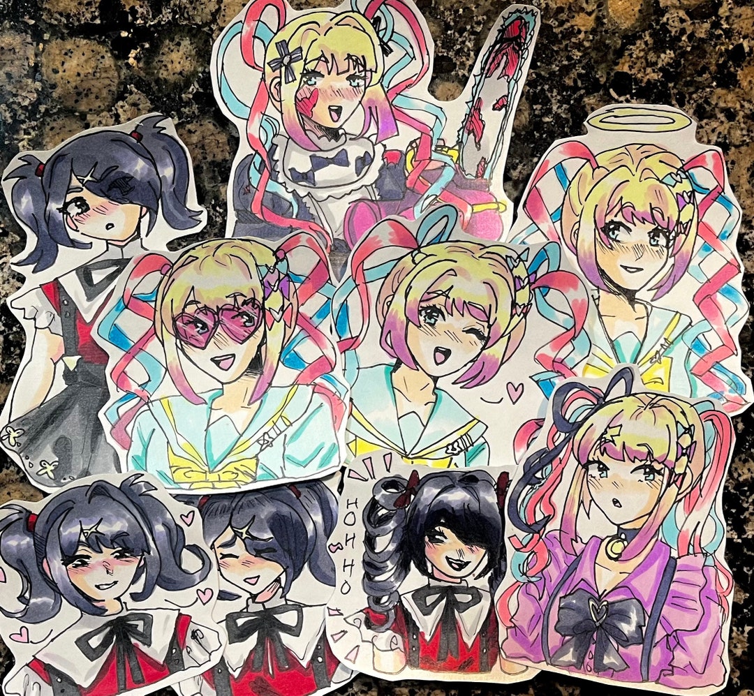 Needy Streamer Overload Stickers Ame-chan and Kangel - Etsy