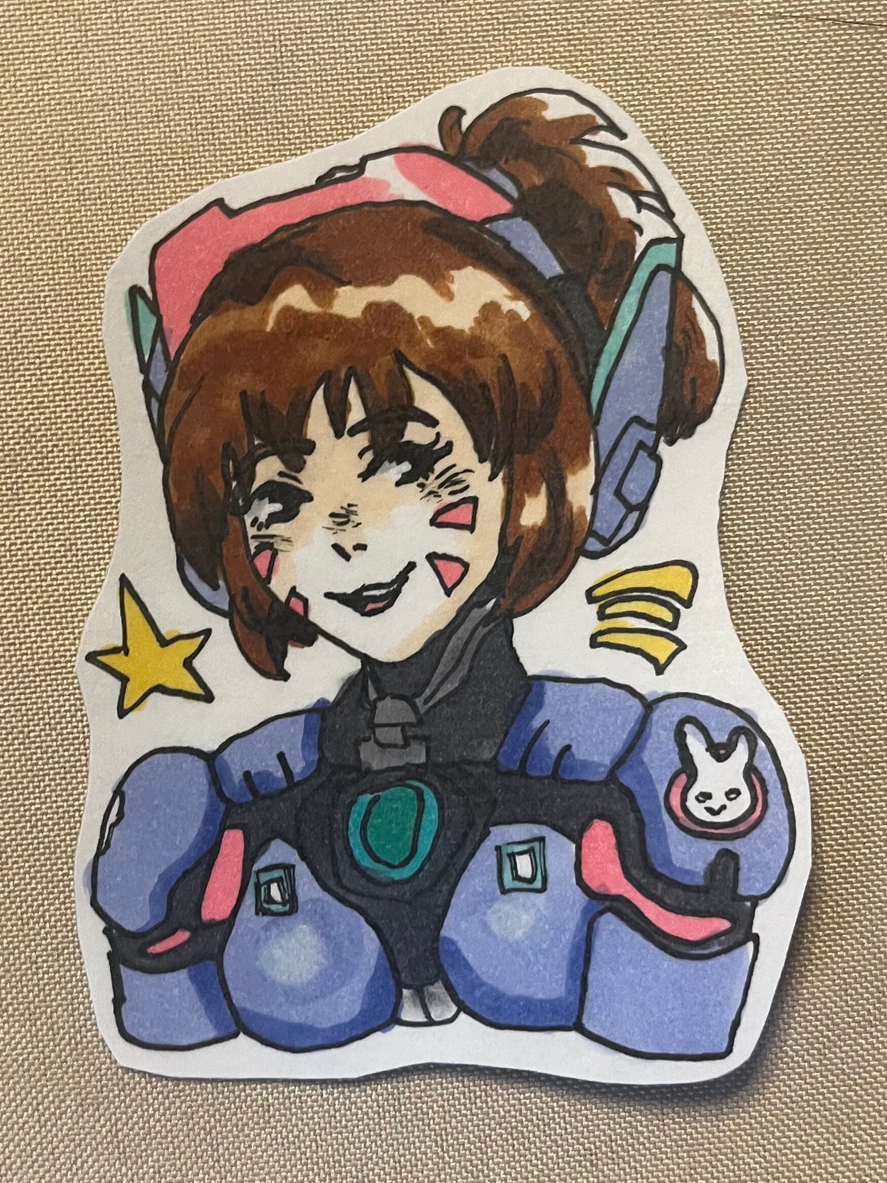 Dva overwatch Original Stickers - Etsy