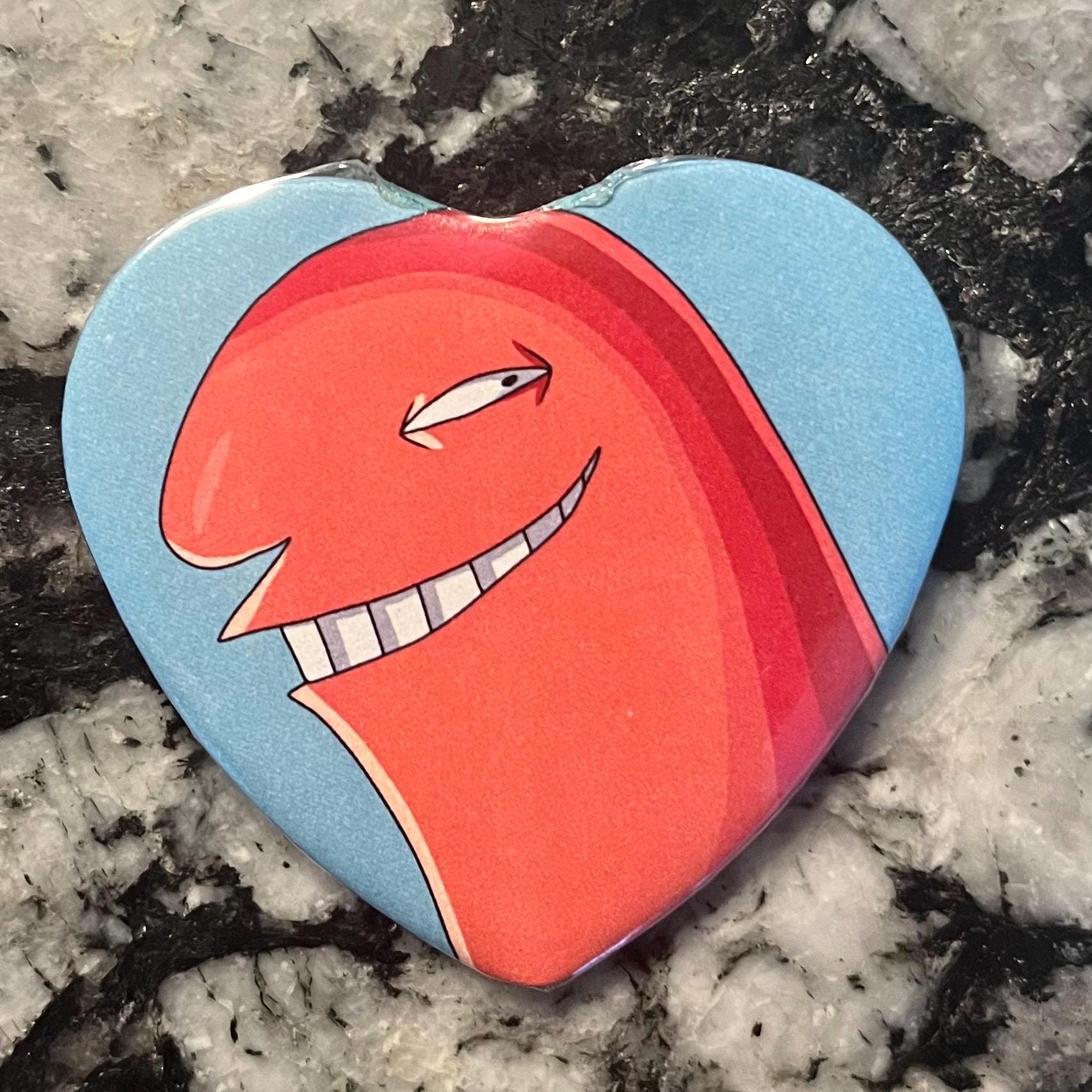 Smiling Friends Heart Pins! | Pim, Charlie, Glep, Alan! - Etsy