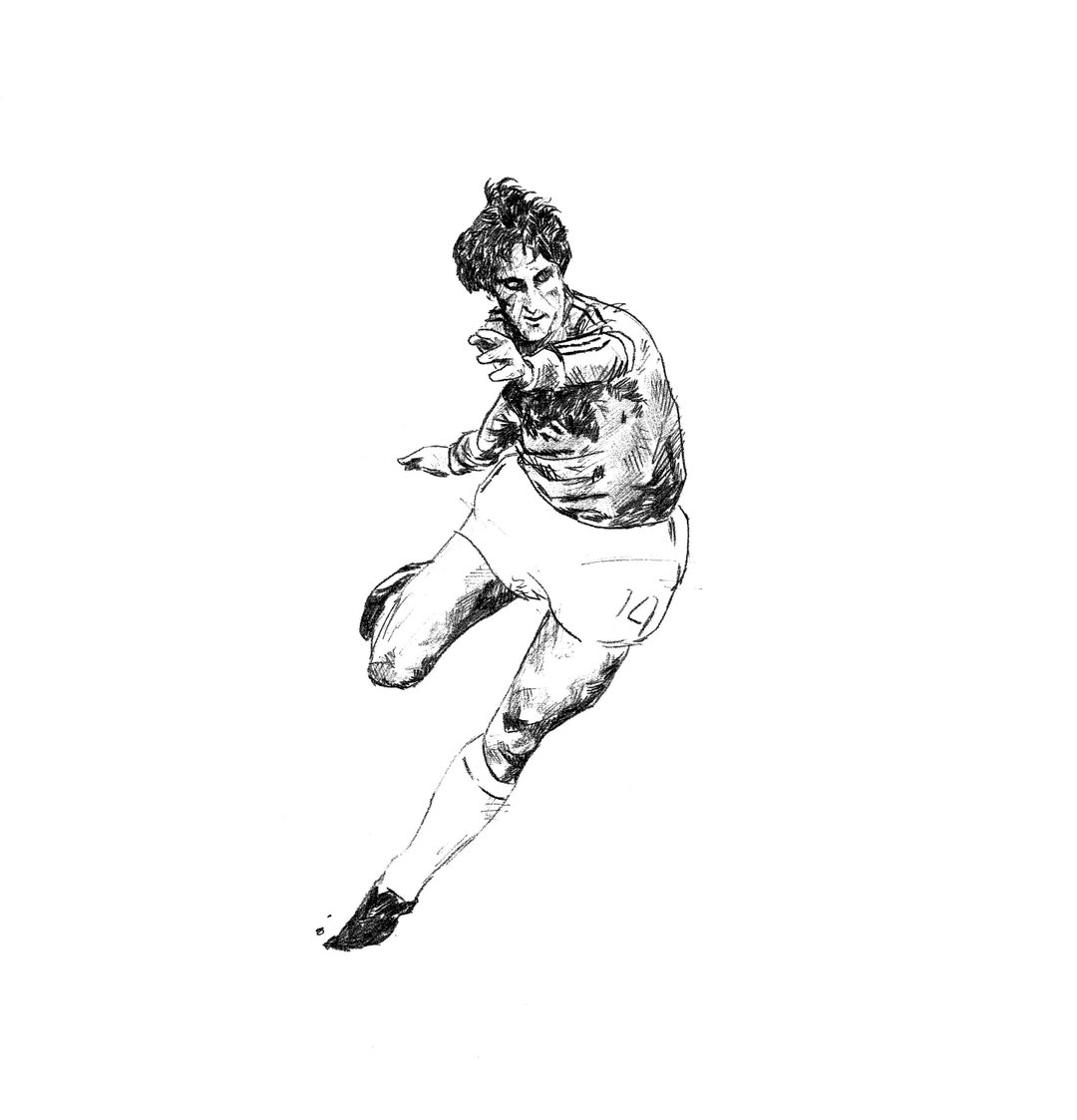JOHAN CRUYFF Football Art Print - Etsy
