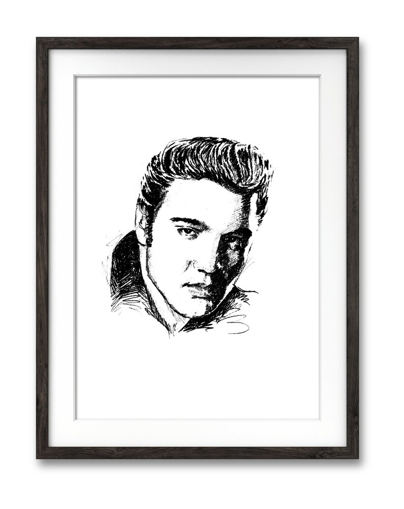 ELVIS PRESLEY Art Print - Etsy