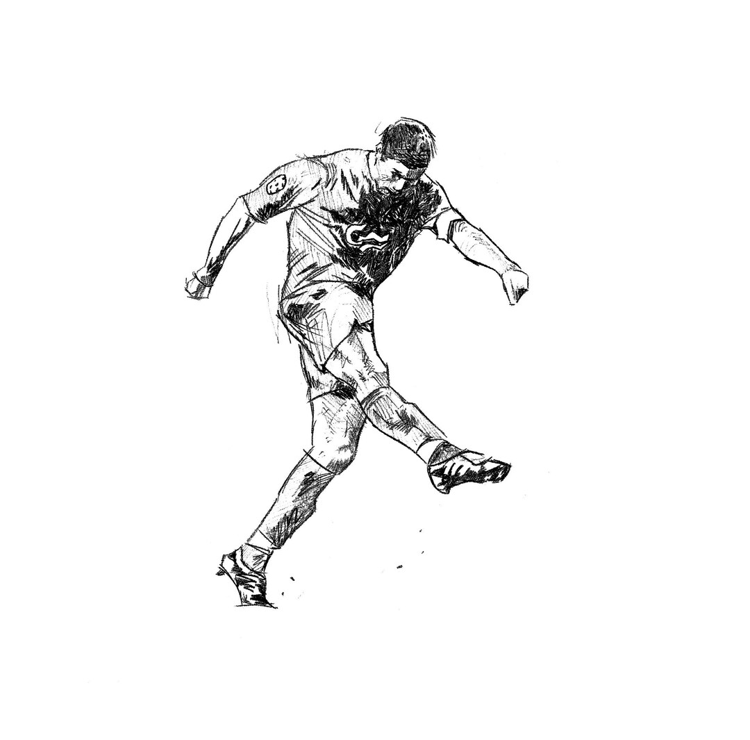 STEVEN GERRARD Football Art Print - Etsy