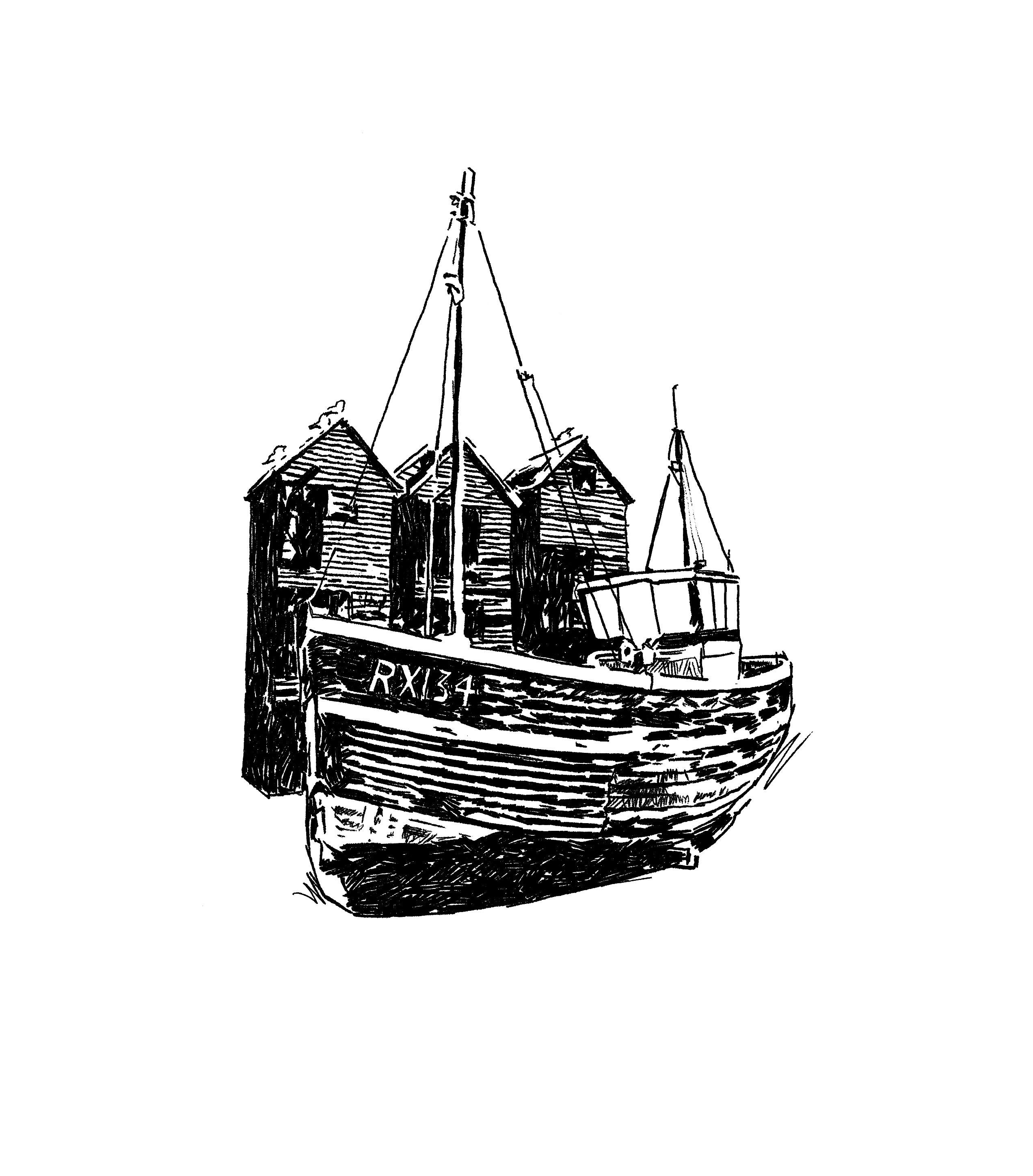 HASTINGS, Fishing Huts Art Print - Etsy