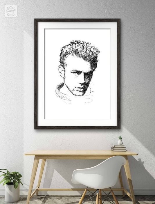 JAMES DEAN Art Print - Etsy