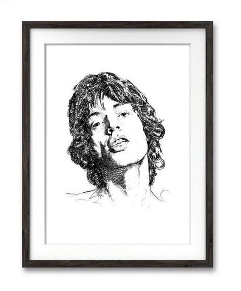 MICK JAGGER Art Print - Etsy