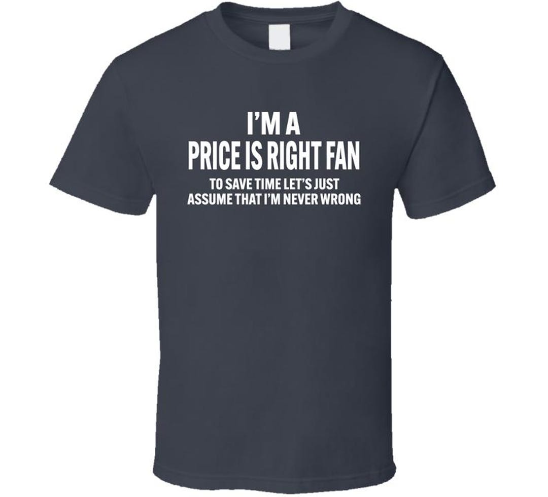 Price is Right Fan Tv Game Show T Shirt - Etsy
