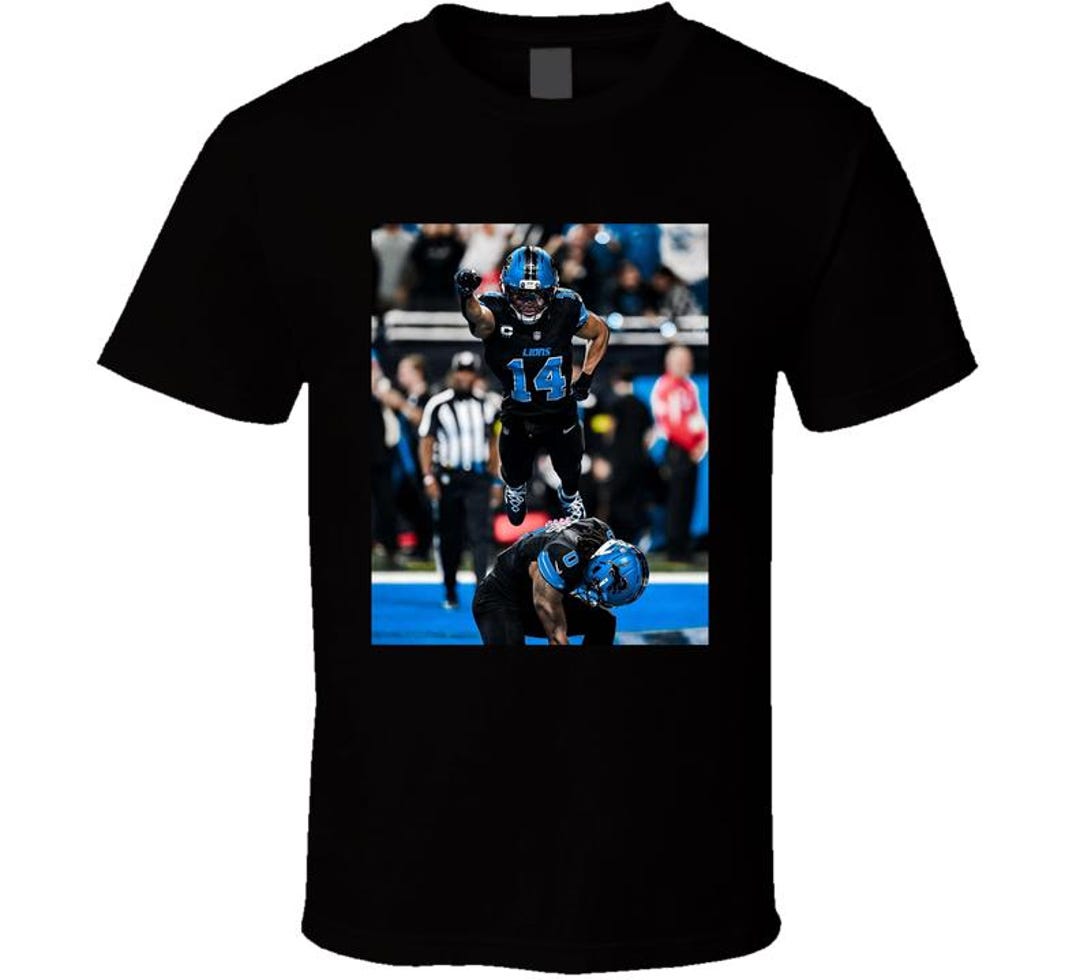 Amon-ra St. Brown Superman Jump Football Fan T Shirt - Etsy