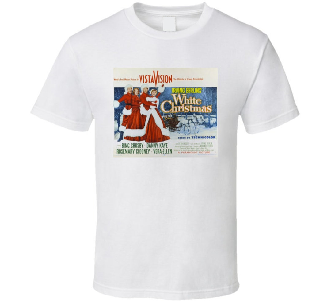 White Christmas Movie Poster Holiday Family Tradition T Shirt - Etsy