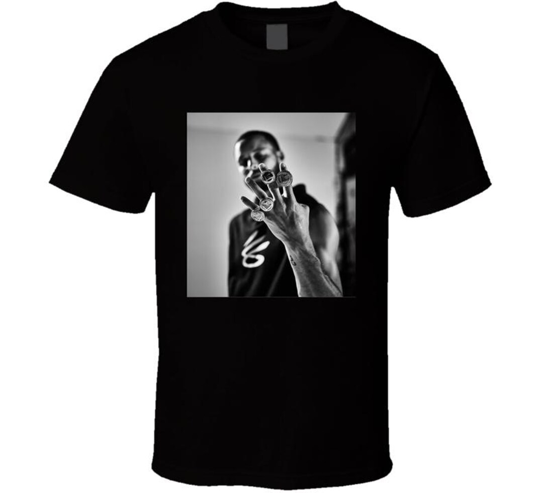 Steph Curry 4 Championship Rings Basketball Fan T Shirt - Etsy