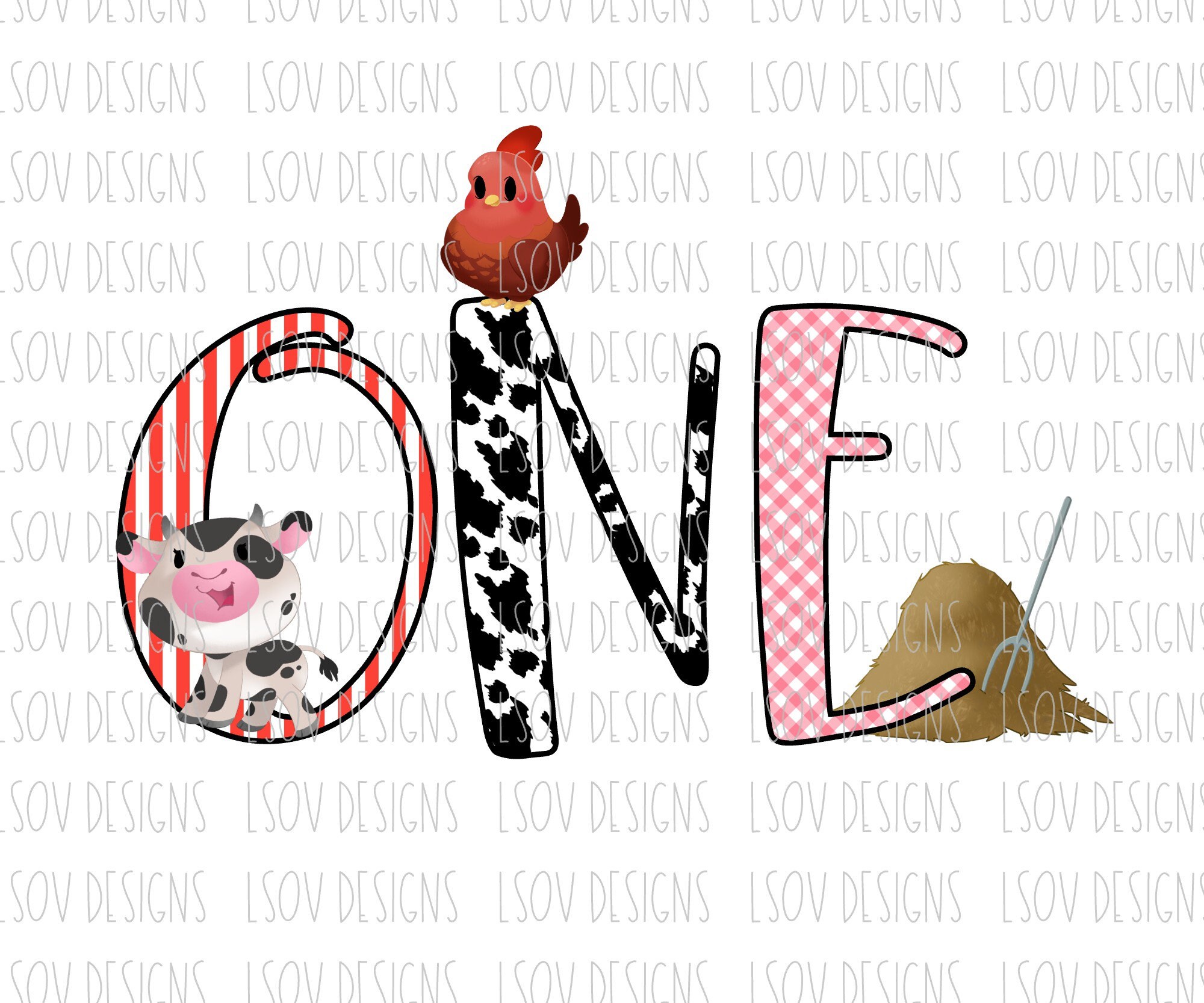 ONE BARNYARD First Birthday PNG *digital Download* - Etsy