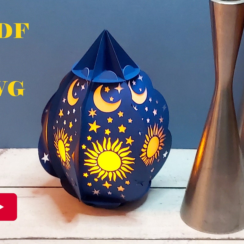 Celestial Paper Lantern - Etsy