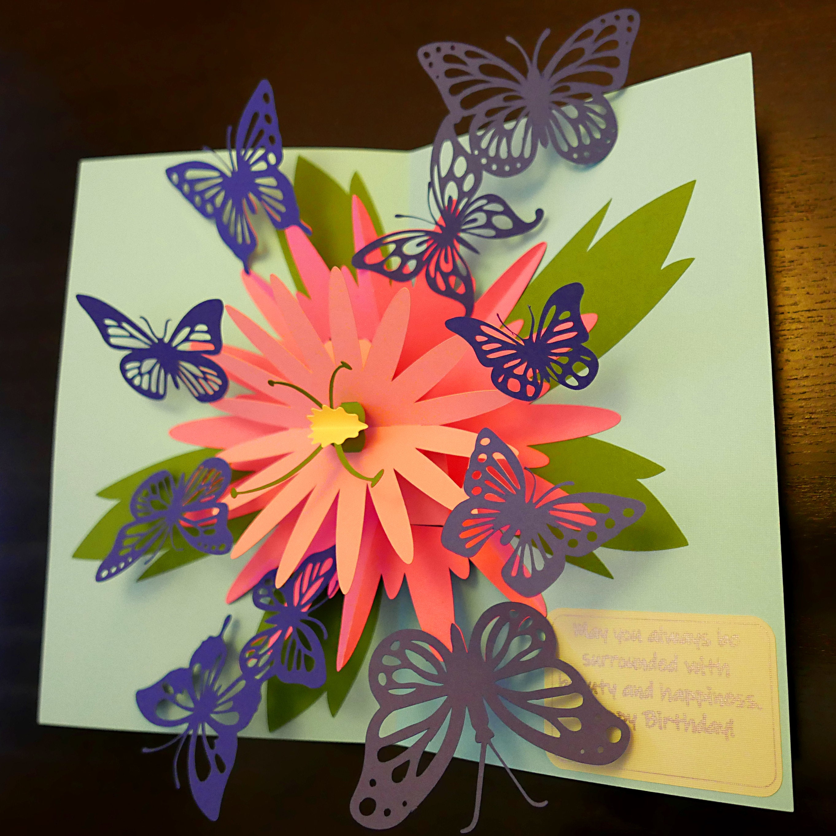 DIY Pop-up Butterfly explosion Card Template SVG - Etsy Canada