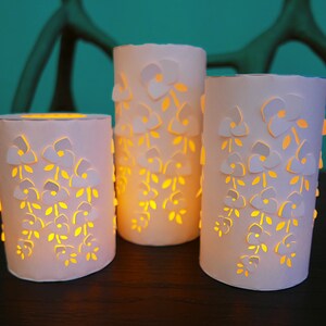 DIY Blossom Luminaries Template SVG and PDF Files for Download - Etsy