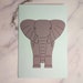 DIY Elephant Pop-up Card SVG and PDF Template for Instant Download - Etsy
