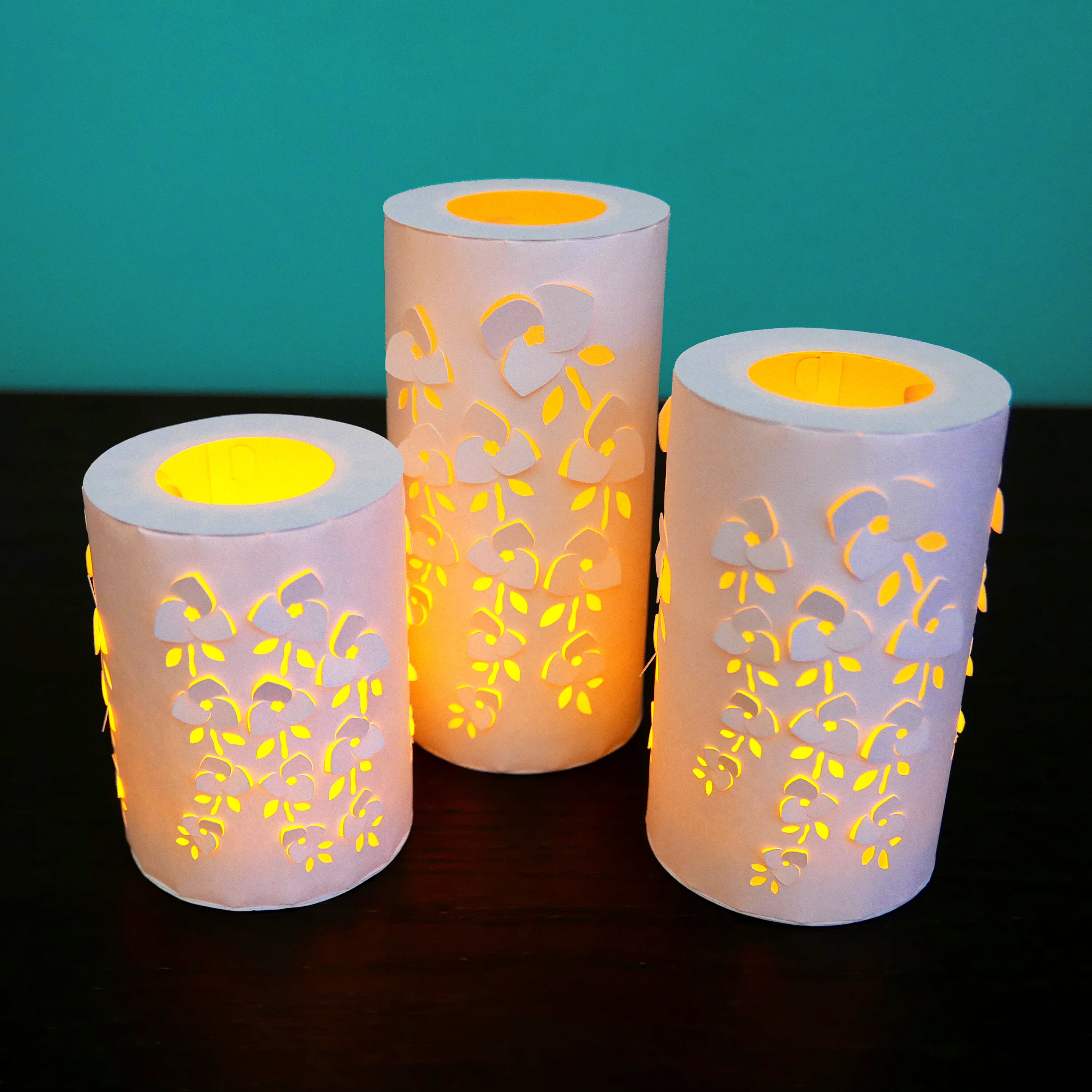 DIY Blossom Luminaries Template SVG and PDF Files for Download - Etsy ...