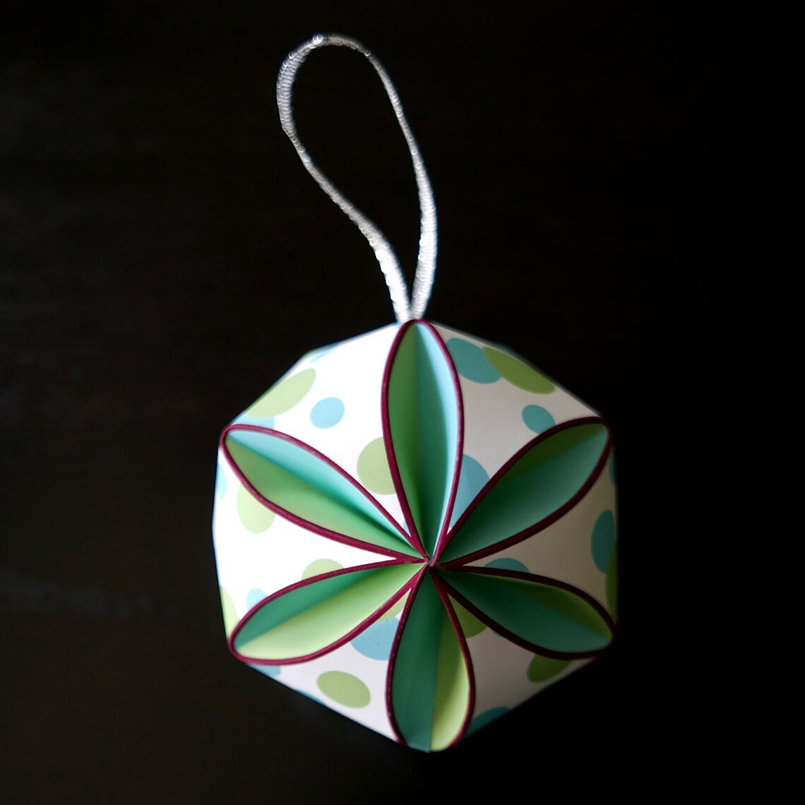 Easy DIY Dots Print 3D Paper Sphere Ornament SVG Png & PDF - Etsy